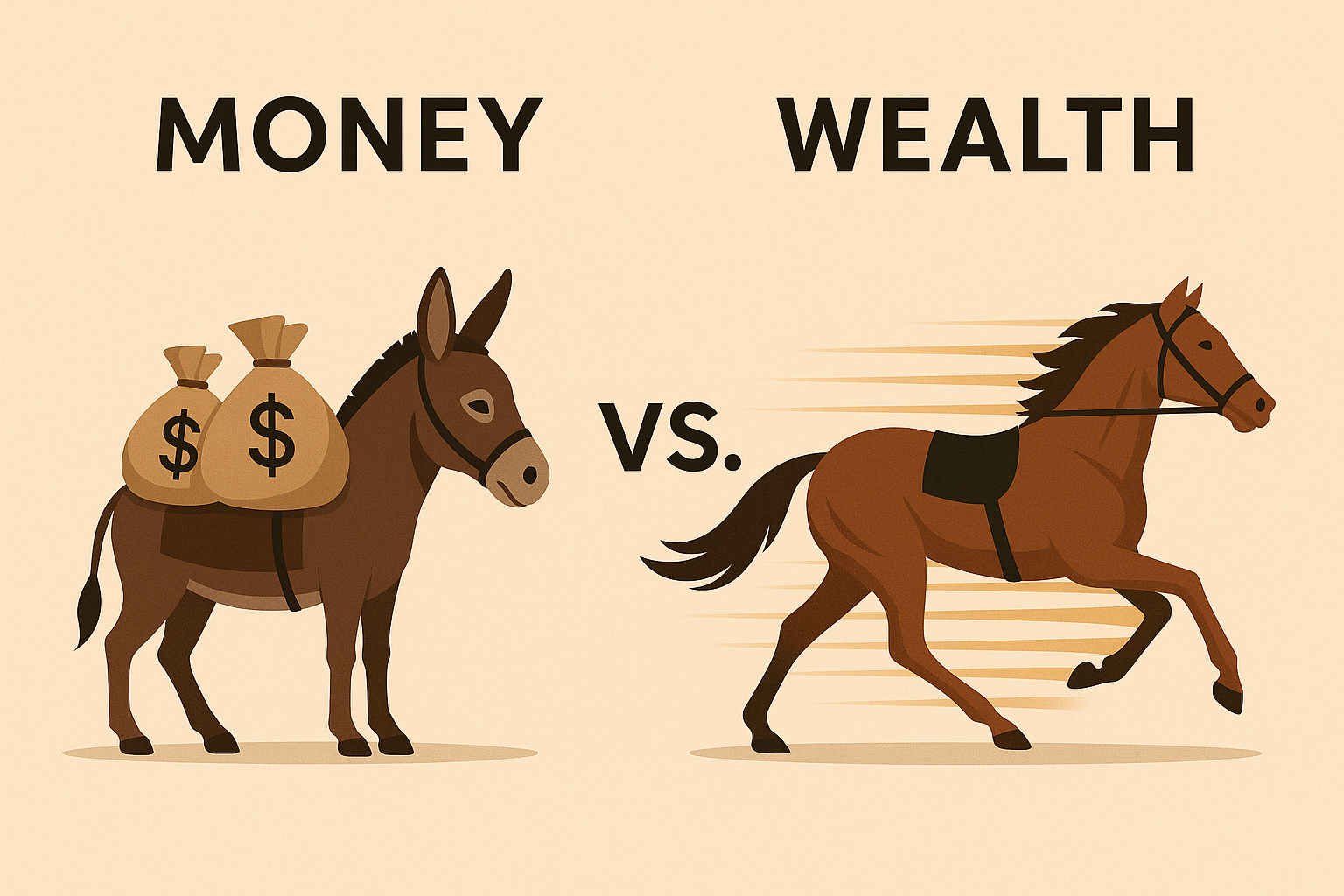 Money vs. Wealth: The Donkey and the Racehorse- The Difference ...